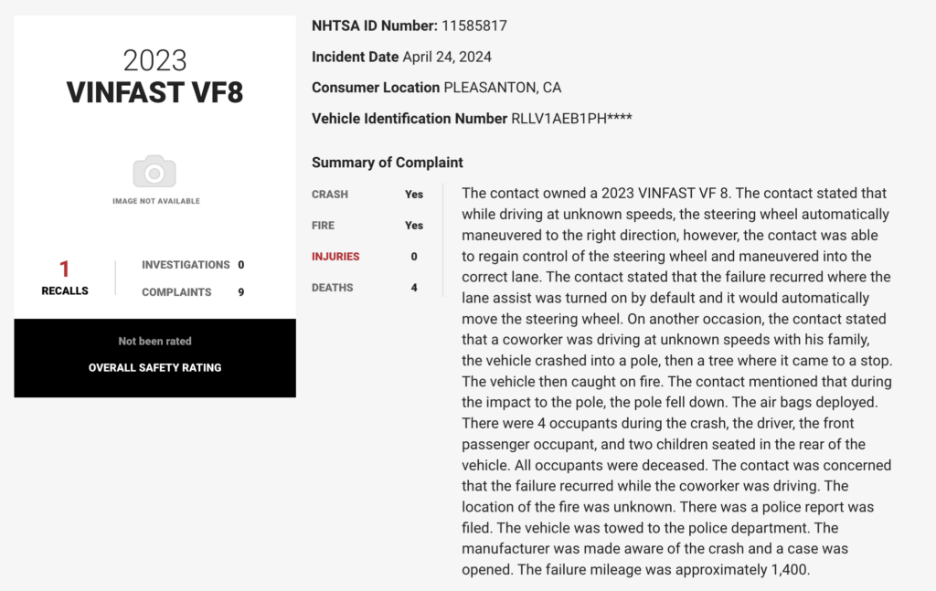 VinFast Car Crash: Family of Four Killed | Hunterbrook Media