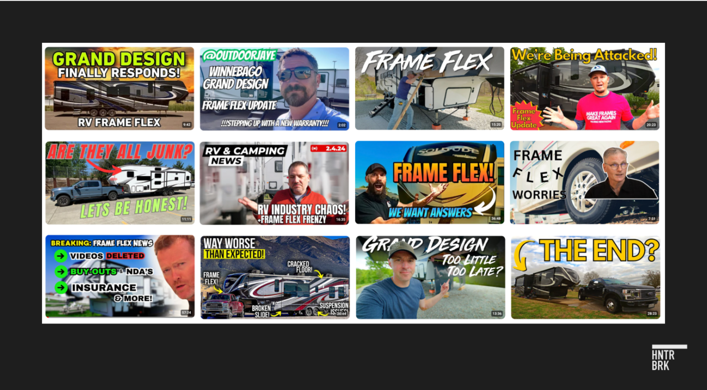 Winnebago Hushes Grand Design RV Frame Problems | Hunterbrook Media